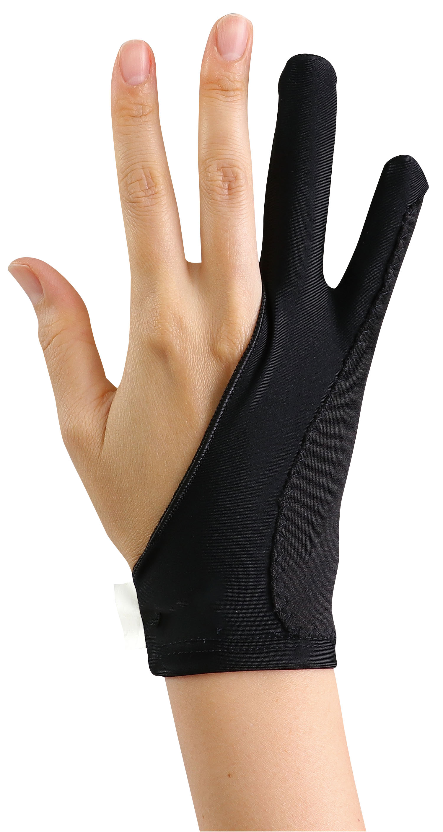 手の接触によるタブレットの誤操作を防止　手の側面を画面につけ、安定した姿勢で書き込みすることができます。よく伸びる伸縮素材。 　約220×85mm　