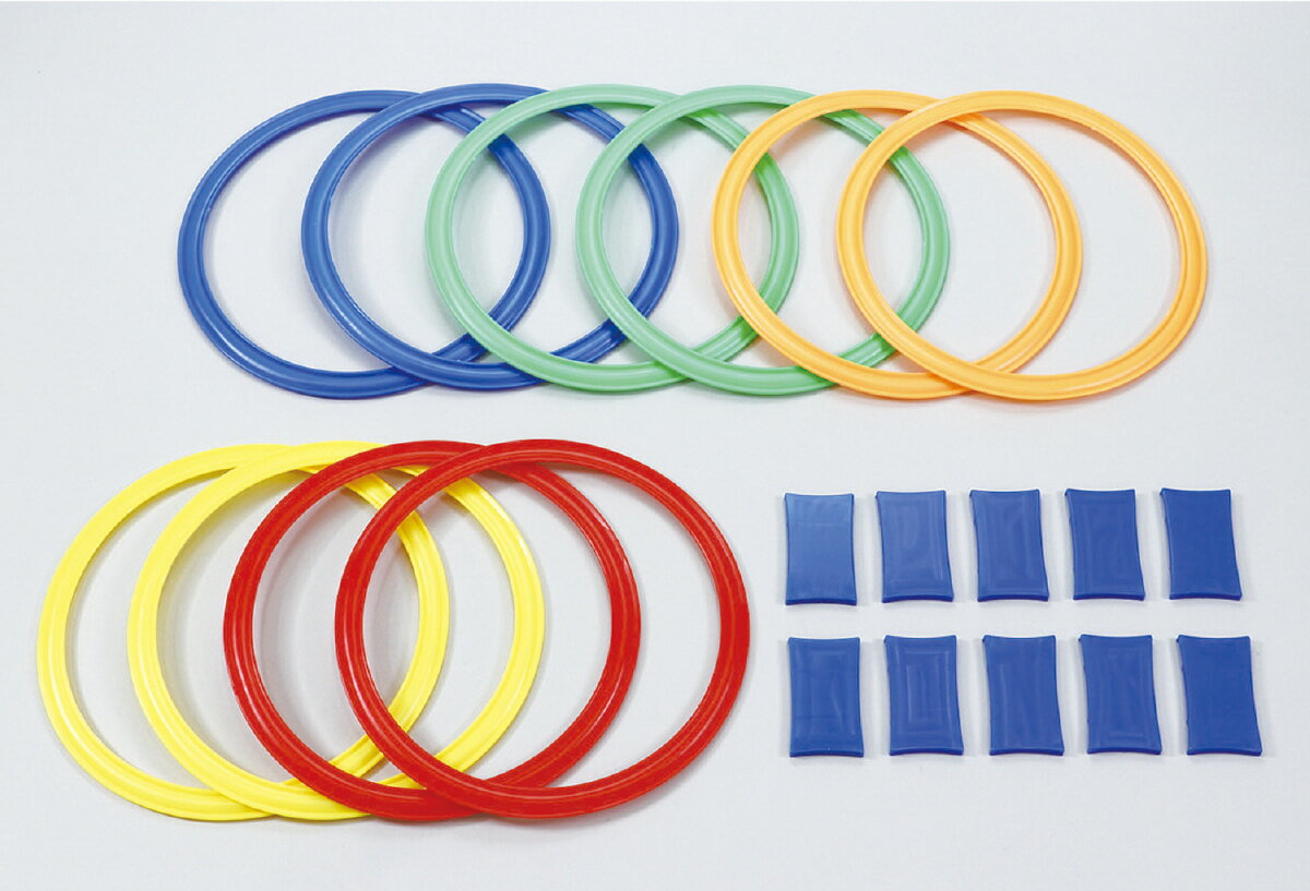 好きなコースをつくってケンケンパをしよう！　リングをつなぐジョイントパーツ付！ 　輪：φ280mm　