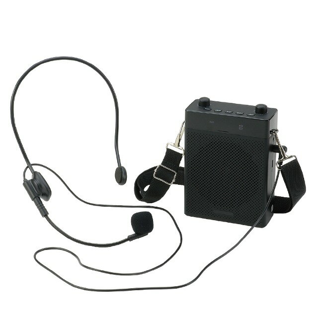 25Wのパワフルな音量でしっかり声を届けるポータブル拡声器です。軽量コンパクト設計で、肩掛け・首掛けができるストラップとヘッドマイクが付属しているので、両手を使いながらの案内や作業も快適に行えます。フル充電約5時間で最大20時間の連続使用が...
