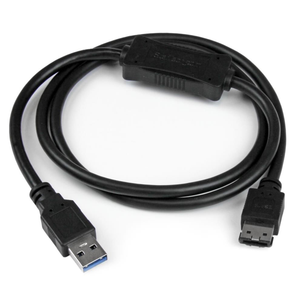 商品説明USB 3.0 - eSATAドライブ変換ケーブル。外付けeSATAハードドライブ、ソリッドステートドライブ、光学ディスクドライブをUSB対応コンピュータシステムに接続します。MacBook 、Ultrabook など、eSATAの...