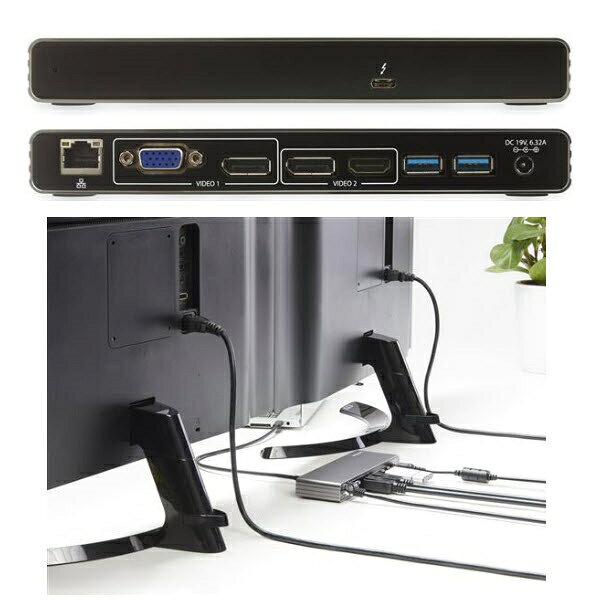 商品説明デュアル4Kモニタ対応 Thunderbolt 3ドック。スピードと柔軟性4K動画その他のUHD解像度を扱うタスクに最適なこのThunderbolt 3 対応ドッキングステーションは、40Gbpsのスピードと2台のモニタで4K/60...