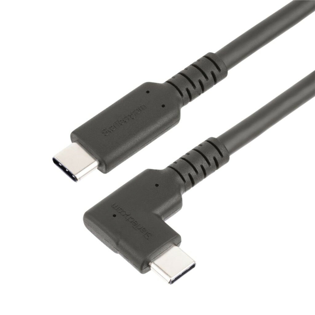 商品説明1m 高耐久性L字型右向きUSB-Cケーブル(10Gbps)。USB-C対応周辺機器間の接続が可能です。機器に沿ってケーブルをすっきりと引き回し、折り曲げによる長期的な負担を回避します。USB-C対応外付けストレージデバイスへのデー...