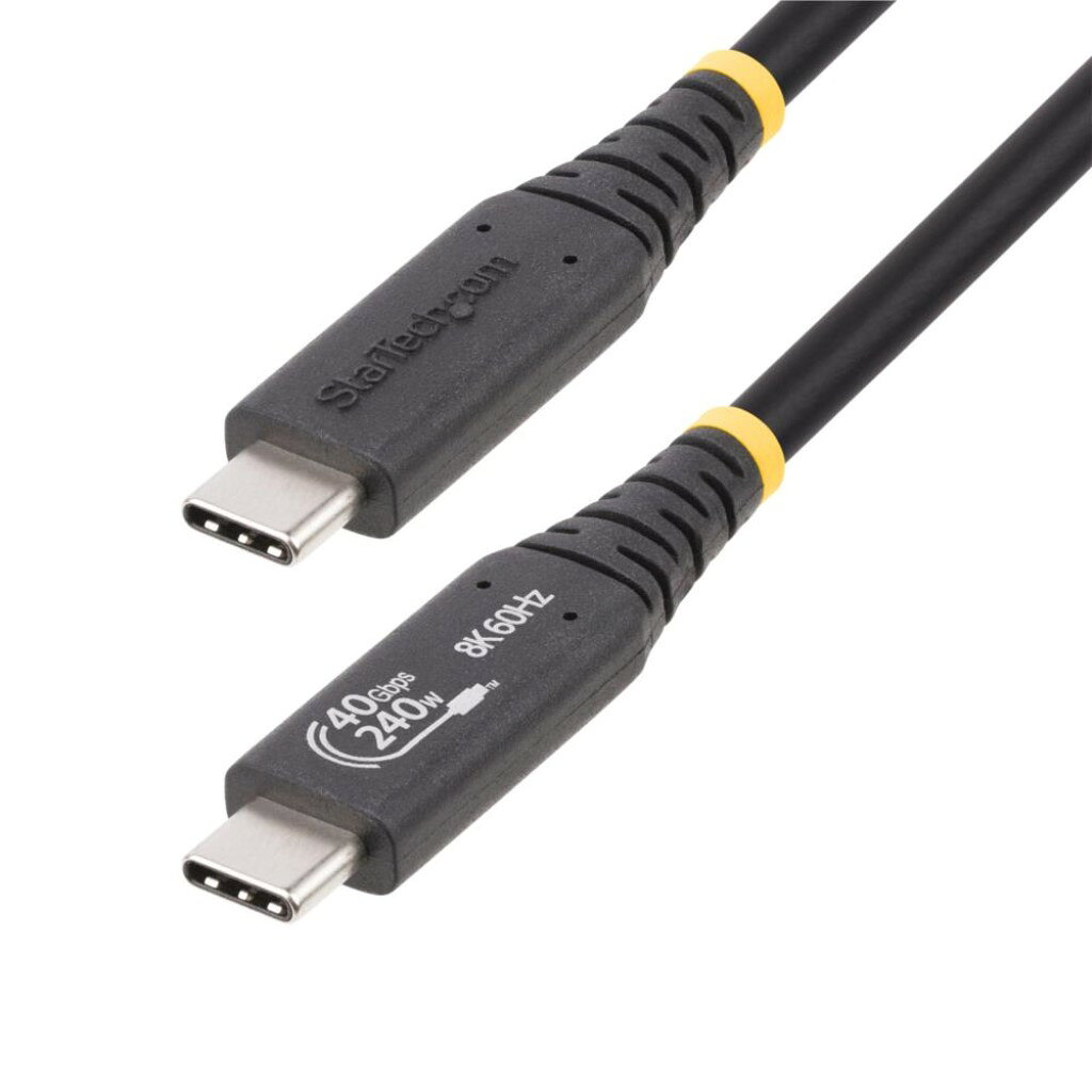商品説明240W Power Delivery対応USB4ケーブル。USB Type-C(USB4)、Thunderbolt、PCIe対応デバイスとの接続に対応し、最大40Gbps、8K/4Kビデオ出力をサポートします。コネクター部に印字さ...