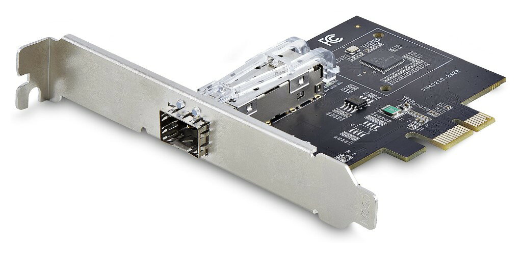 商品説明1ポートSFPネットワークコントローラーカード。ワークステーションやサーバーバックプレーンのPCI Express(PCIe)2.1 x1(またはそれ以上)スロットに1個の1GbE SFPモジュールを追加します。高性能Intel製チ...