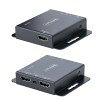 商品説明HDMI信号をCAT6 LANケーブル経由で延長できるHDMIエクステンダー。4K 30Hzの映像・音声信号を最大40m、1080p解像度では最大70mまで伝送できます。送信機と受信機をセットで備えており、機器間の接続から映像表示ま...