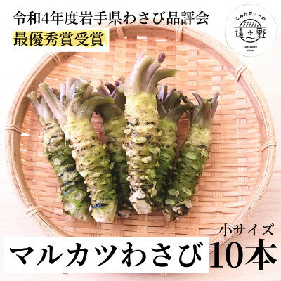 名称 マルカツわさび 小サイズ 10本 真空 岩手県遠野市産【こんたでぃーの遠野】 保存方法 冷蔵 発送時期 2026年7月より順次発送※生産・天候・交通等の事情により遅れる場合があります。 提供元 こんたでぃーの遠野 配達外のエリア 離島...