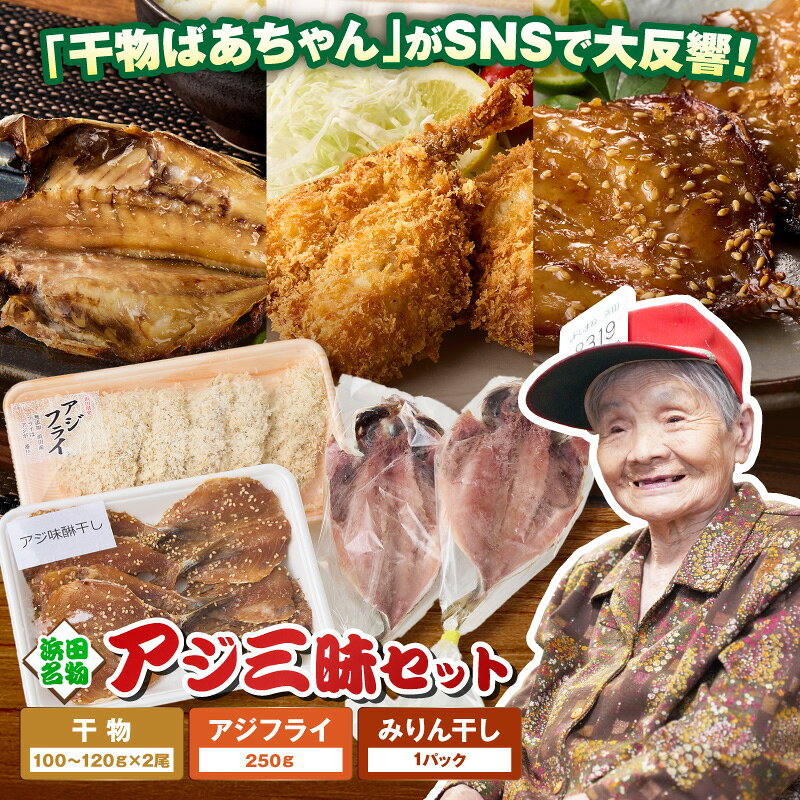 返礼品詳細 返礼品紹介 干物一筋60年以上の経験を持つ目利きが厳選した新鮮なアジだけを使用！アジの魅力を味わい尽くす3種セット。 【アジ干物】 ふっくら肉厚で脂の乗った絶品アジ干物は焼けばパリッと、中はふっくらジューシー。 【アジフライ】 ...