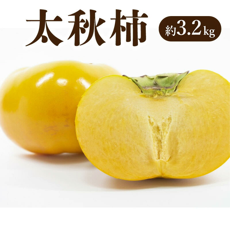 特産品詳細 特産品名【ふるさと納税】新食感甘柿 「太秋柿（たいしゅうがき）」 約3.2kg 内容量柿　約3.2kg（7〜15玉）※天候や生育状況により発送が遅れる又は早まる場合があります。※季節商品のため、納期指定はできません。 消費期限3...