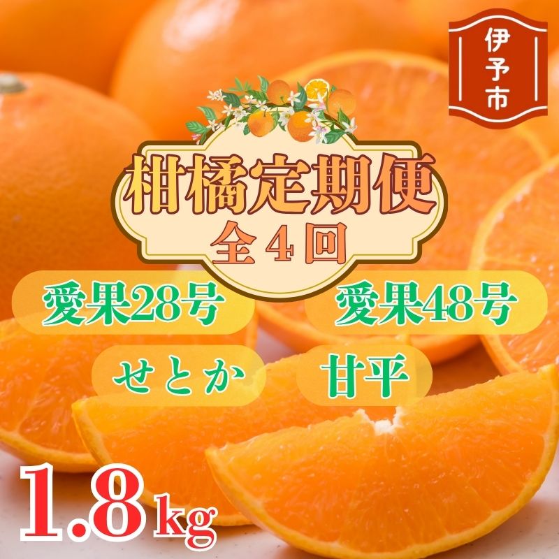 ◆◆こちらの返礼品は、【2026年12月以降発送開始予定】の先行予約品です◆◆ 柑橘王国愛媛からお届けする「柑橘定期便」。 温暖な気候のもとで育った、その季節でいちばん美味しい柑橘をお届け！！ 全4回の贅沢なラインナップです。 この機会にお...