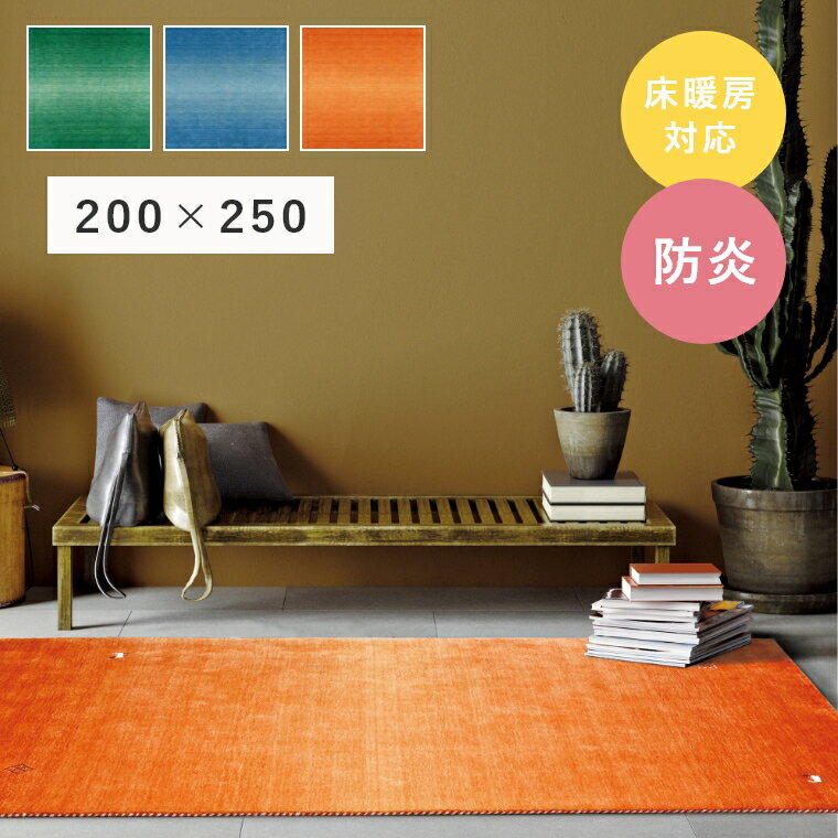 商品名 しっかりとした密度で織られたインド製のウールラグ クレアギャベ サイズ 約200×250cm 組成 ウール99％・レーヨン1％ パイル長 約10mmC（カットパイル） 機能 防炎・ホットカーペット対応 生産国 インド こちらはメーカ...