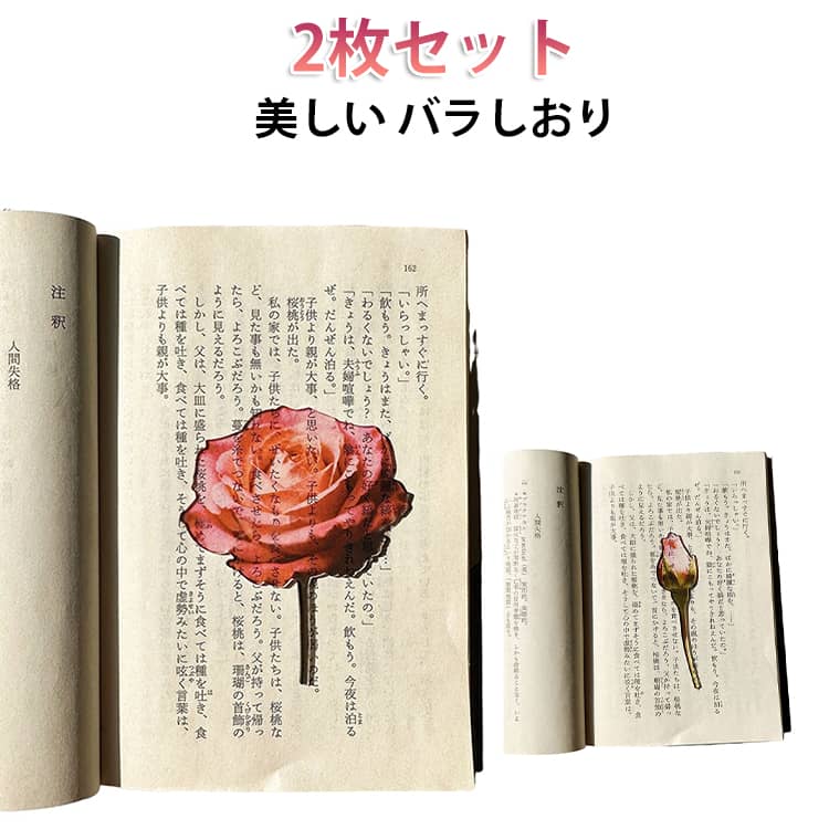 本物のバラの花びらを閉じ込めたような美しさ。開いたバラの姿は優雅で、蕾の姿は可憐で、読書の時間を華やかに彩ります。読書また大切な人へのプレゼントにも最適なアイテムです。様々なシーンで使いやすく、文房具コレクションにも最適です。自分用にはもち...