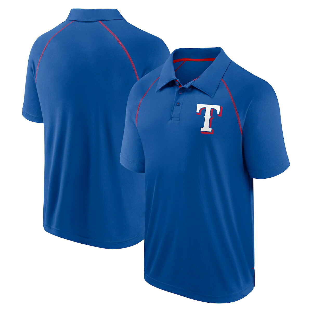 Fanatics updated a classic wardrobe staple with this Texas Rangers Strong Alone polo. It features raglan sleeves for an ...