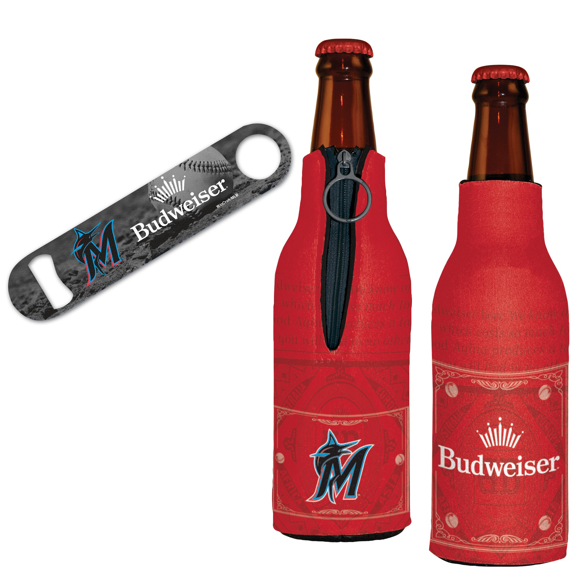 It's a great day to be a Miami Marlins fan, so let the good times keep rolling with this MLB x Budweiser bottle opener a...