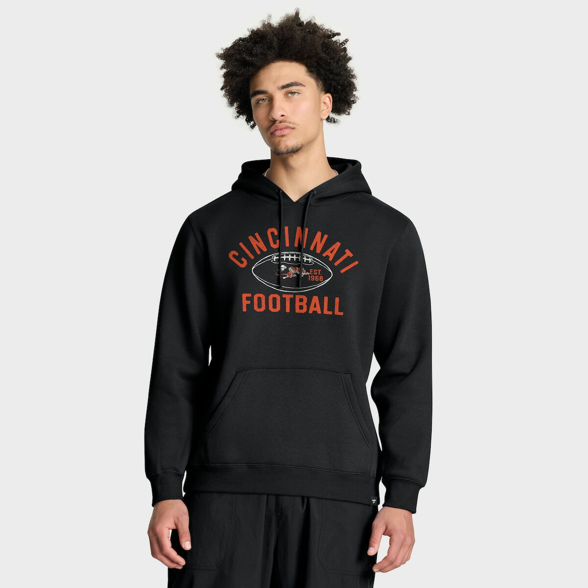 When the weather turns cold, stay heated up in this Cincinnati Bengals Fumblerooski LegacyPullover Hoodie by Fanatics. I...