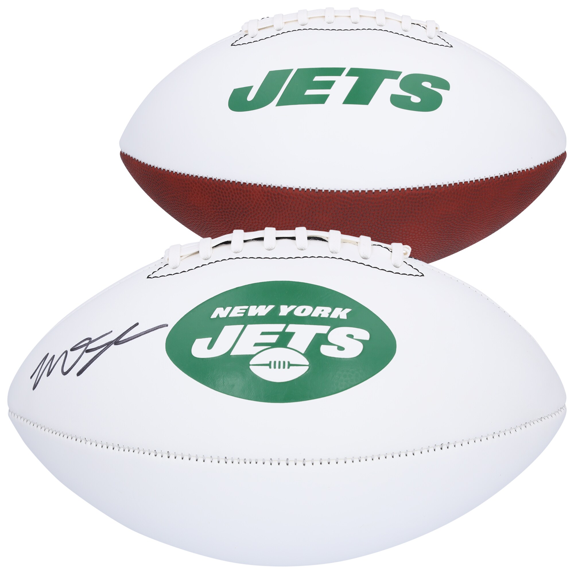 Elevate your collection of New York Jets memorabilia with this Mason Taylor autographed Franklin White Panel Football. I...