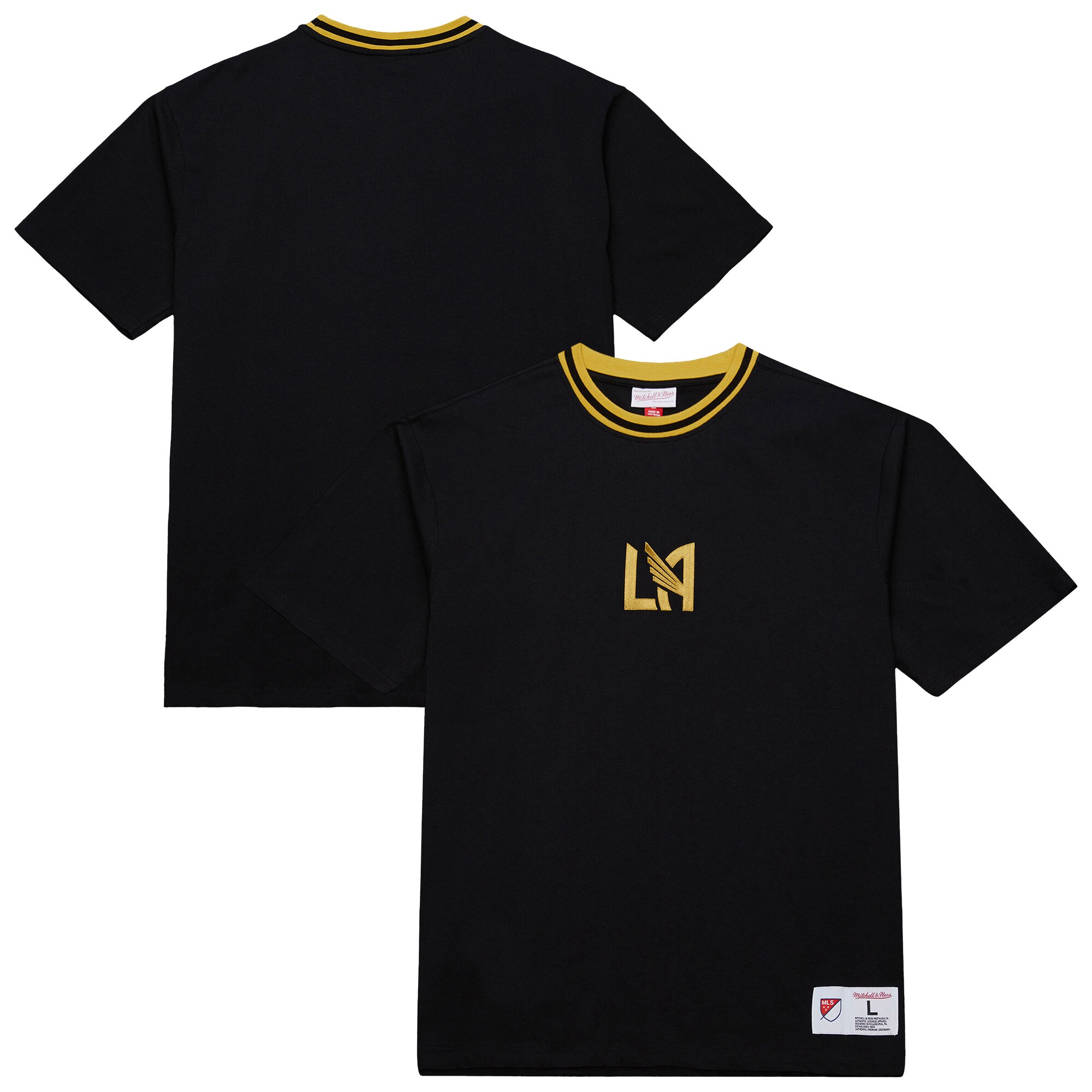 Get up and join the chants for LAFC to rocket in the winning goal with this Mitchell & Ness Playmaker T-Shirt. The rib-k...