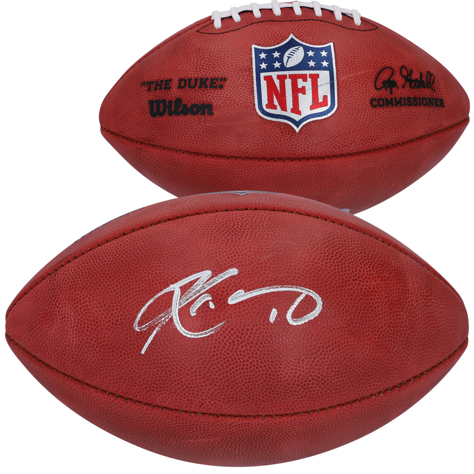Elevate your collection of Minnesota Vikings memorabilia with this Kyler Murray autographed Wilson Duke Full Color Footb...