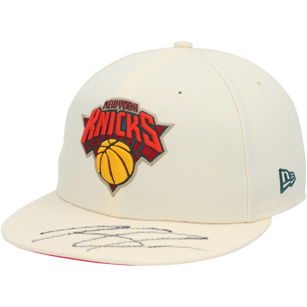 Elevate your collection of New York Knicks memorabilia with this Karl-Anthony Towns autographed Cream New Era Autumn 59F...