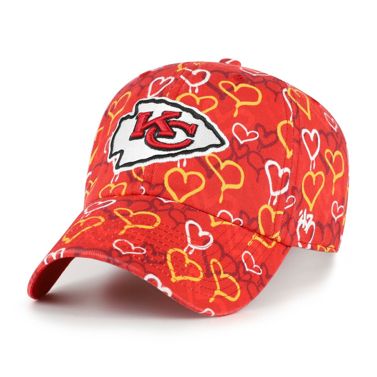 Let your little one show their Kansas City Chiefs pride with this Mural Clean Up Adjustable Hat by '47. The relaxed crow...