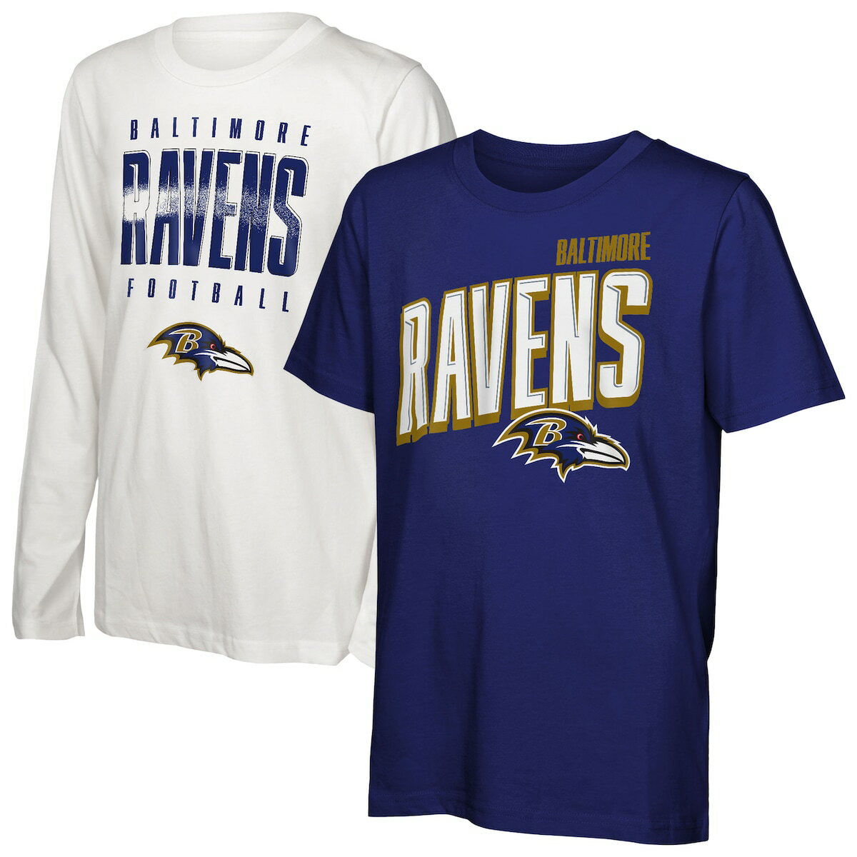 Gear up your little one in Baltimore Ravens pride with The Mix Combo T-Shirt Set from Outerstuff. The set includes one s...