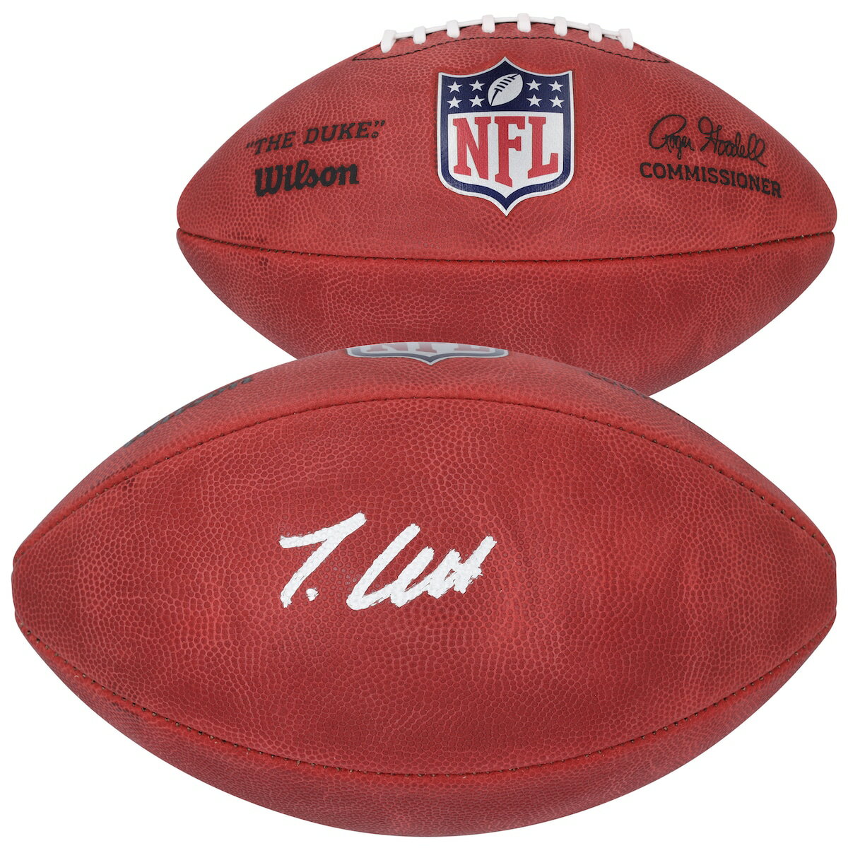 Elevate your collection of Jacksonville Jaguars memorabilia with this Travis Hunter autographed Wilson Duke Full Color F...
