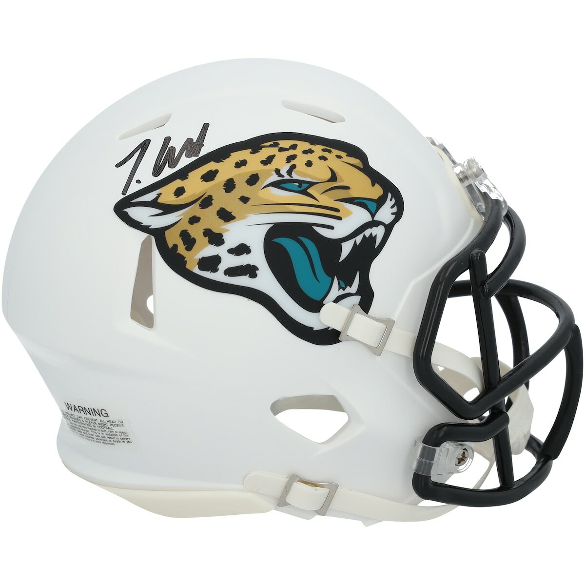 Elevate your collection of Jacksonville Jaguars memorabilia with this Travis Hunter autographed Riddell 2024 Alternate S...