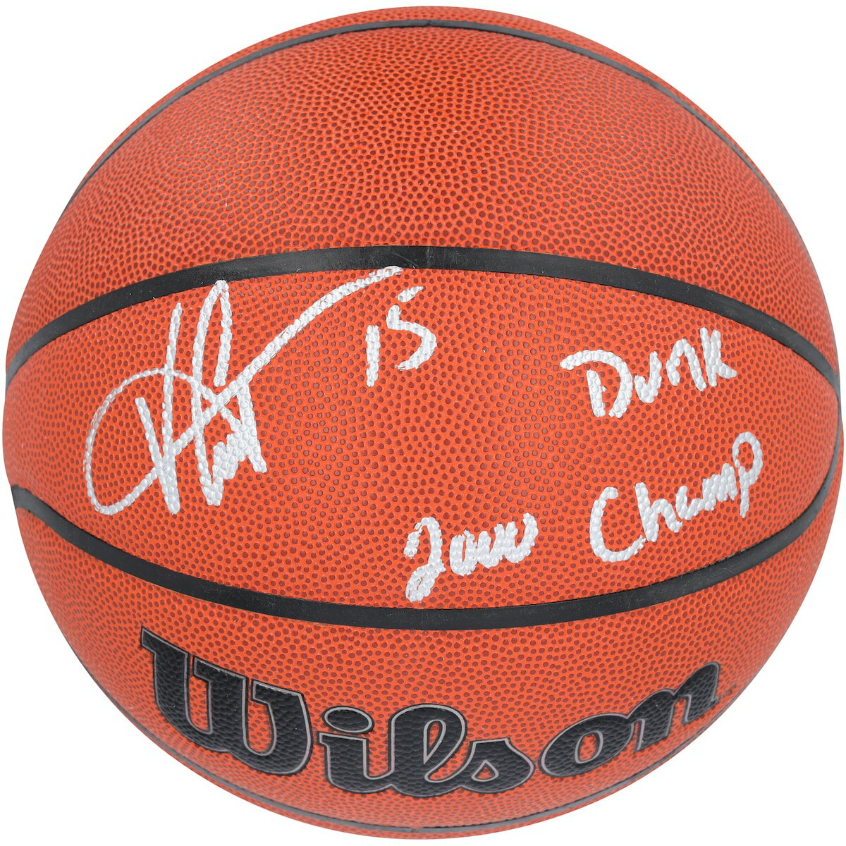 Relive the electrifying era of Vinsanity with this Vince Carter Toronto Raptors Autographed Wilson Authentic Series Indo...