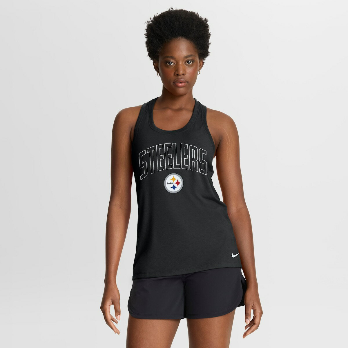 Tackle hot weather in this Pittsburgh Steelers Primetime Tri-Blend Dri-FIT Tank Top by Nike. Sweat-wicking technology an...