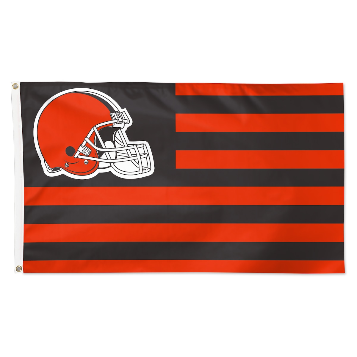 Let your Cleveland Browns pride fly with this WinCraft 3' x 5' Single-Sided Deluxe Patriotic Stars & Stripes Flag. The s...