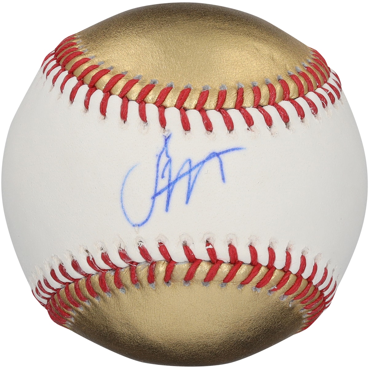 This Jess Made autographed Gold & White Leather Baseball is a standout piece for any Milwaukee Brewers fan looking to ow...
