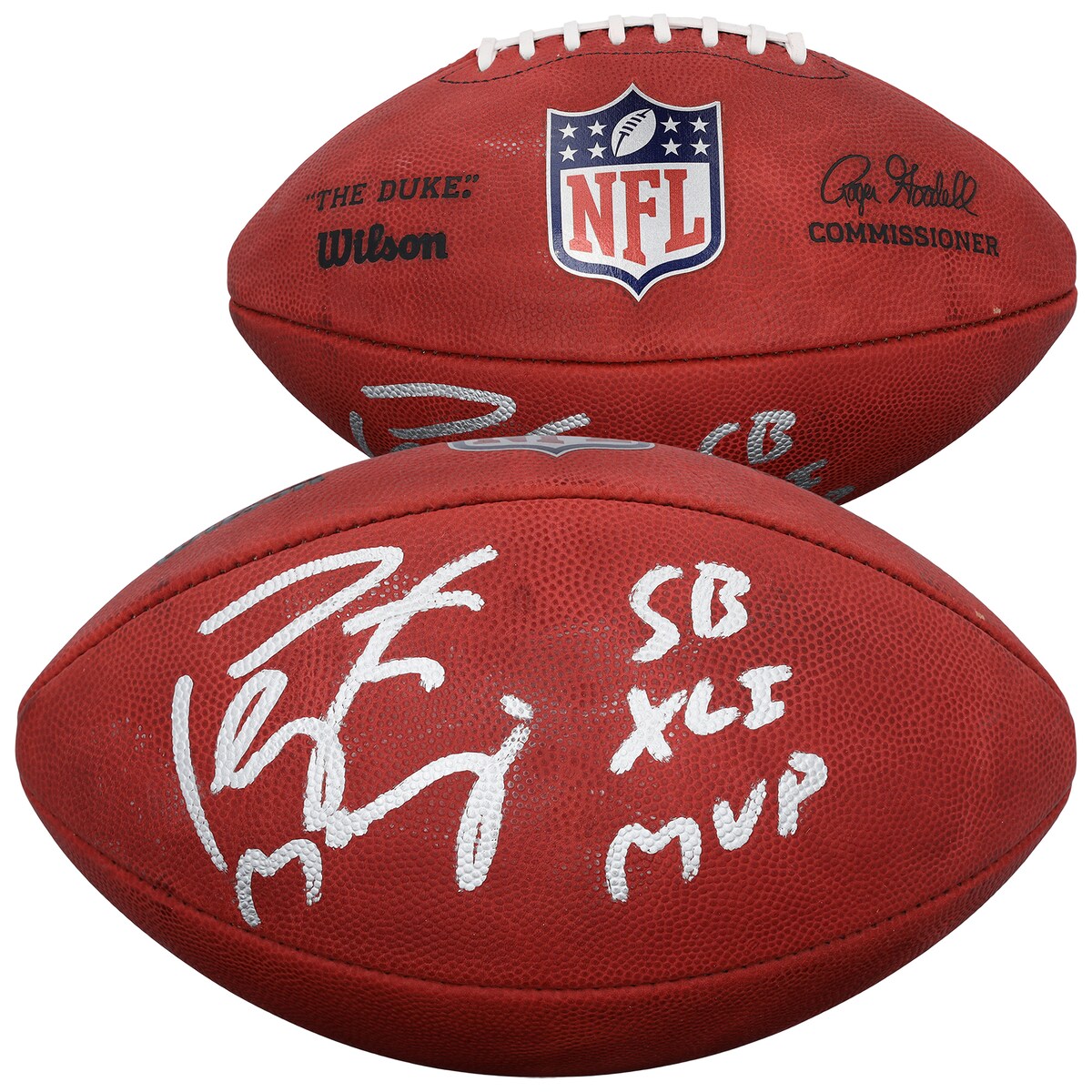 This Peyton Manning autographed Duke Full Color Football with "SB XLI MVP" Inscription is a standout piece for any India...