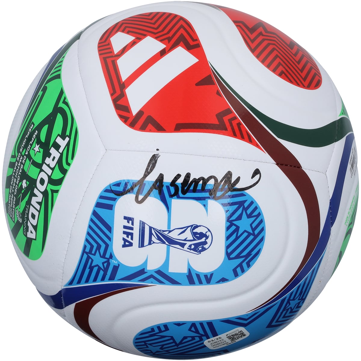 This Casemiro autographed FIFA World Cup 2026 Training Soccer Ball is a standout item for any Brazil National Team fan l...