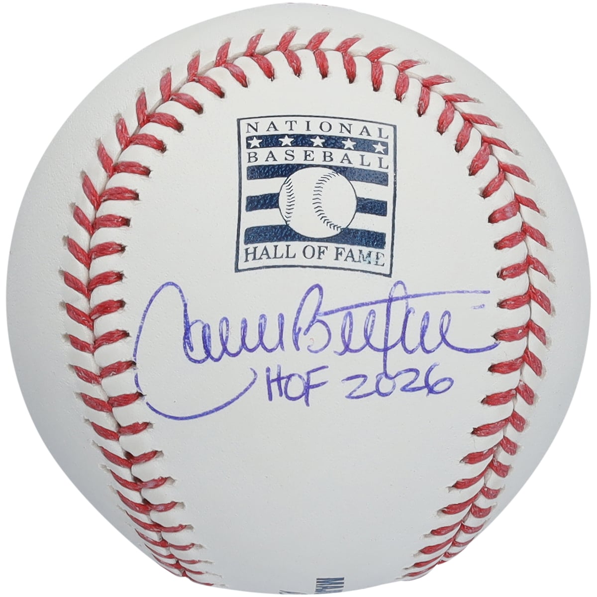Bring home a collectible that celebrates Carlos Beltran and the New York Mets with this autographed Hall of Fame Logo Ba...