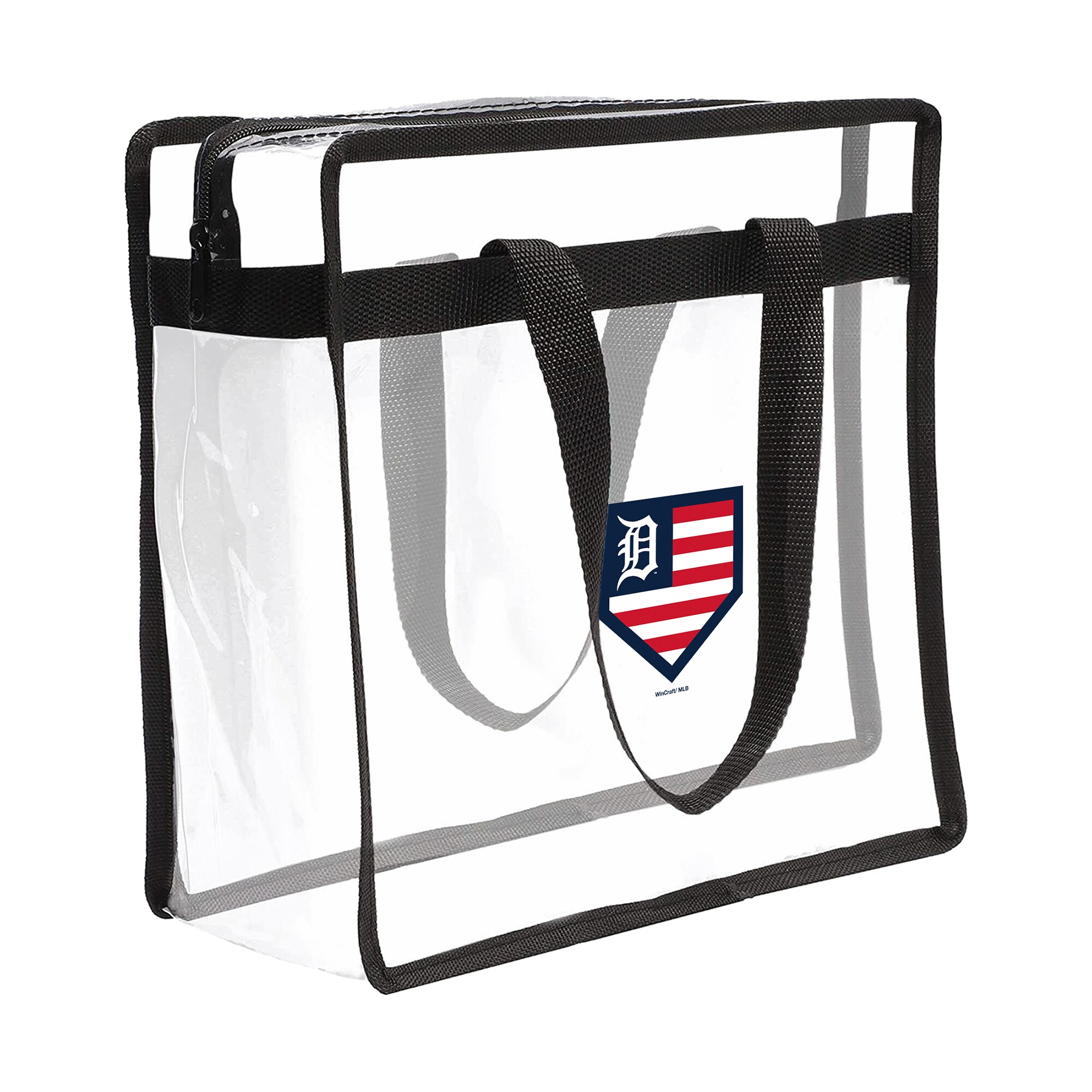 Glide through stadium security and keep your essentials visible with this Detroit Tigers Clear Tote Bag by WinCraft. Des...