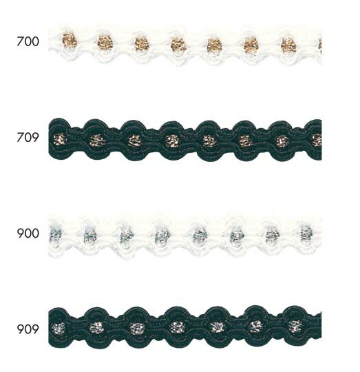 金属チックにも見えるシンプルなデザインのメタリックブレードです。 *日本製*Size（幅） 11mm Material (素材) 　 レーヨン95% ポリエステル5% How to buy(購入について) 数量はm単位になります。1m単位で...