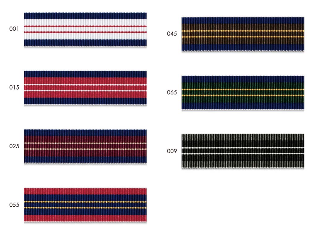 トラディショナルなストライプリボンです。2サイズ共通カラーバリエーションの中からお選びください。 *日本製*Size（幅） 約30mm Material (素材) ポリエステル 100％ How to buy(購入について) 数量はm単位に...