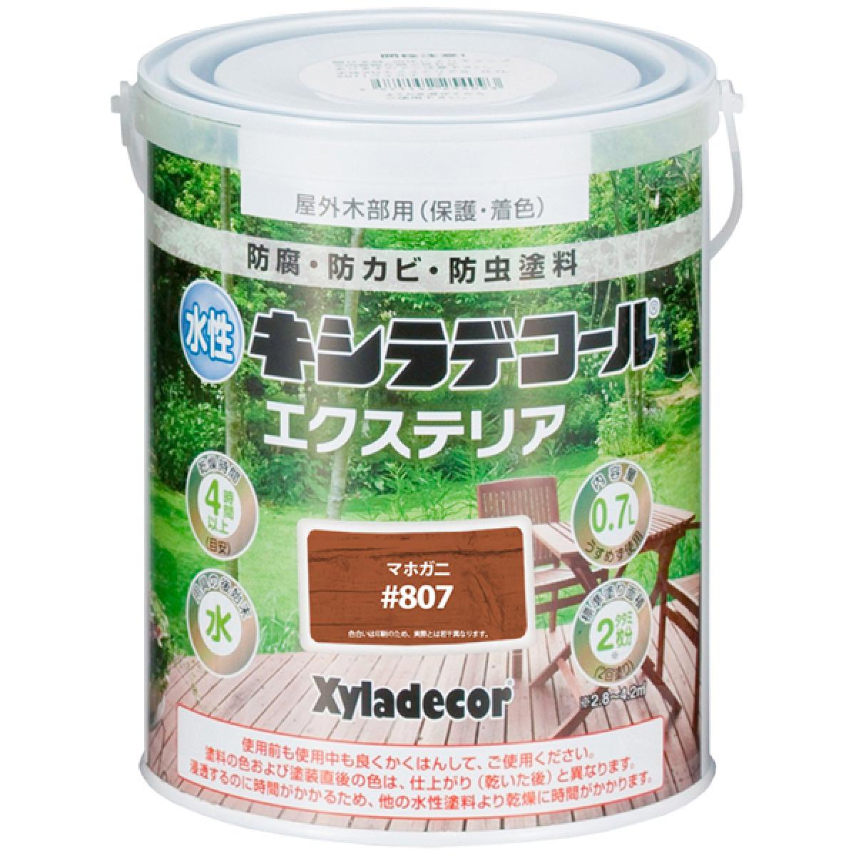 水性でも抜群の高耐久 ・油性キシラデコールと同等の優れた防腐・防カビ・防虫効果 ・雨や日光による劣化・退色に強く、長時間にわたって鮮やかさを保ちます。 ・ハケさばきがよく、用具の後始末も水洗いでOKです。 ・水性タイプなので臭いも少なく、塗...