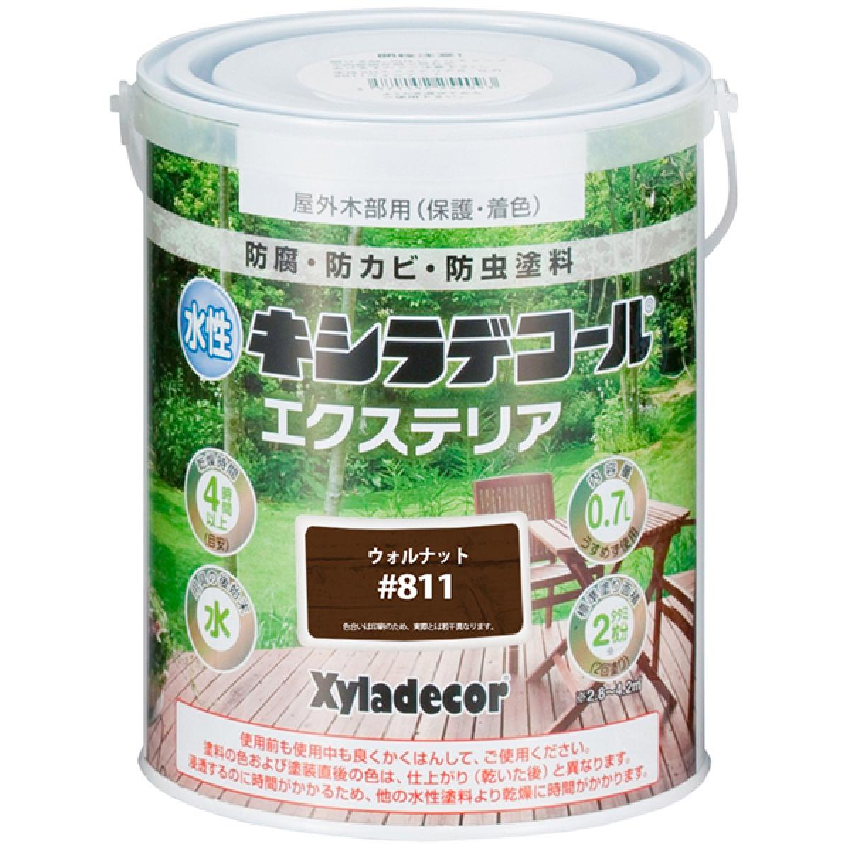 水性でも抜群の高耐久 ・油性キシラデコールと同等の優れた防腐・防カビ・防虫効果 ・雨や日光による劣化・退色に強く、長時間にわたって鮮やかさを保ちます。 ・ハケさばきがよく、用具の後始末も水洗いでOKです。 ・水性タイプなので臭いも少なく、塗...