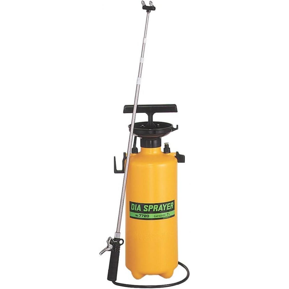 ステンレス製の伸縮ノズルは丈夫で、より高い所まで噴霧できます。　2頭式の噴霧口で、より多く散布できます。 霧の角度が調整できます。直射OK！ 《製品仕様》 商品サイズ（約）：縦570×横240×奥180mm 重量（約）：3090g 7L用 ...