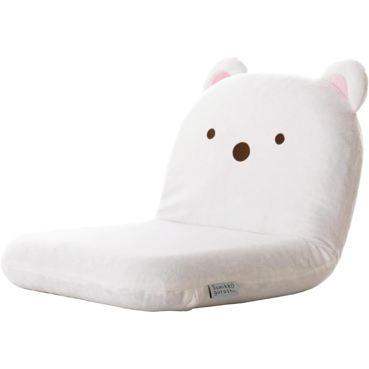 「すみっコぐらし」のかわいい座椅子が登場！立体的な耳や表情を再現するなどして、どこから見てもかわいいフォルムに仕上げました。 コンパクトなサイズなので、ワンルームからリビングまで幅広いスタイルでご使用いただけます。 軽量で持ち運びもしやすい...