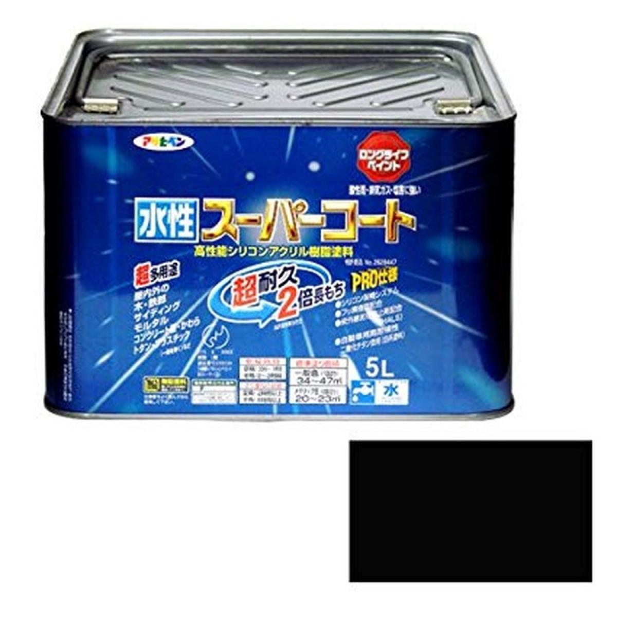 一般名:フッ素樹脂配合　水性シリコンアクリルペイント（JIS　K5663　1種） 規格:5L 標準塗り面積:一般色（1回塗）36～47m2、メタリック色（2回塗）19～23m2 色:オーシャンブルー ●超耐久、超多用途、2倍長持ち！次世代塗...