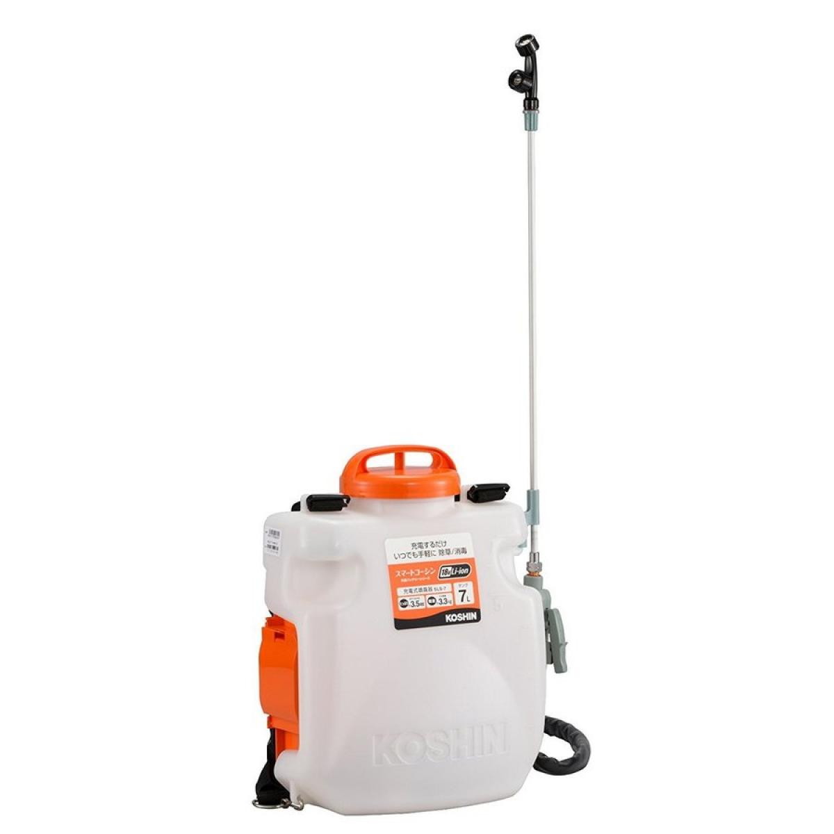 機種：SLS-7 タンク：容量7L ポンプ：ダイヤフラムポンプ 最高圧力締め切り時：0.3MPa(3kgf/cm2) 噴口：縦型二頭口噴口時 ／ 泡状除草噴口時 作業時間：目安約3.5時間 噴霧量：0.67L/分 ／ 0.5L/分 噴霧圧力...