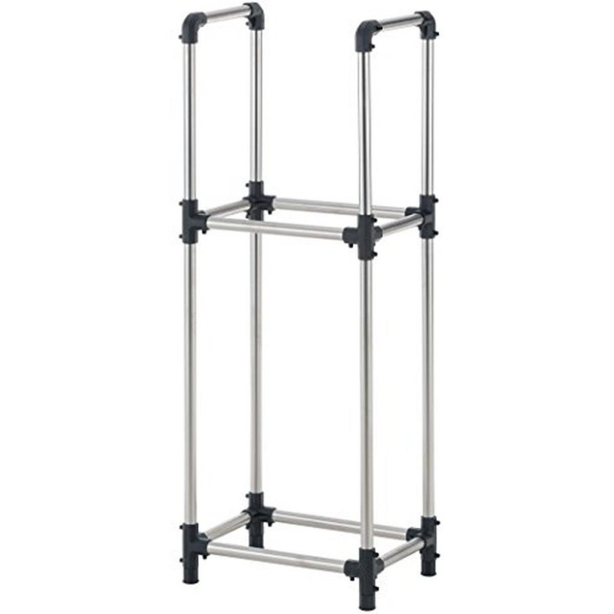 サイズ:約73×46×148.5cm本体重量:4kg素材:ステンレスクラッドφ25.4MM/厚:0.6MM・部品:PP樹脂タイヤ収納ラックタイヤ4本が収納出来るタイヤラック。ステンレス鋼使用で、丈夫でサビにくい♪S・M・Lサイズの3タイプ！...