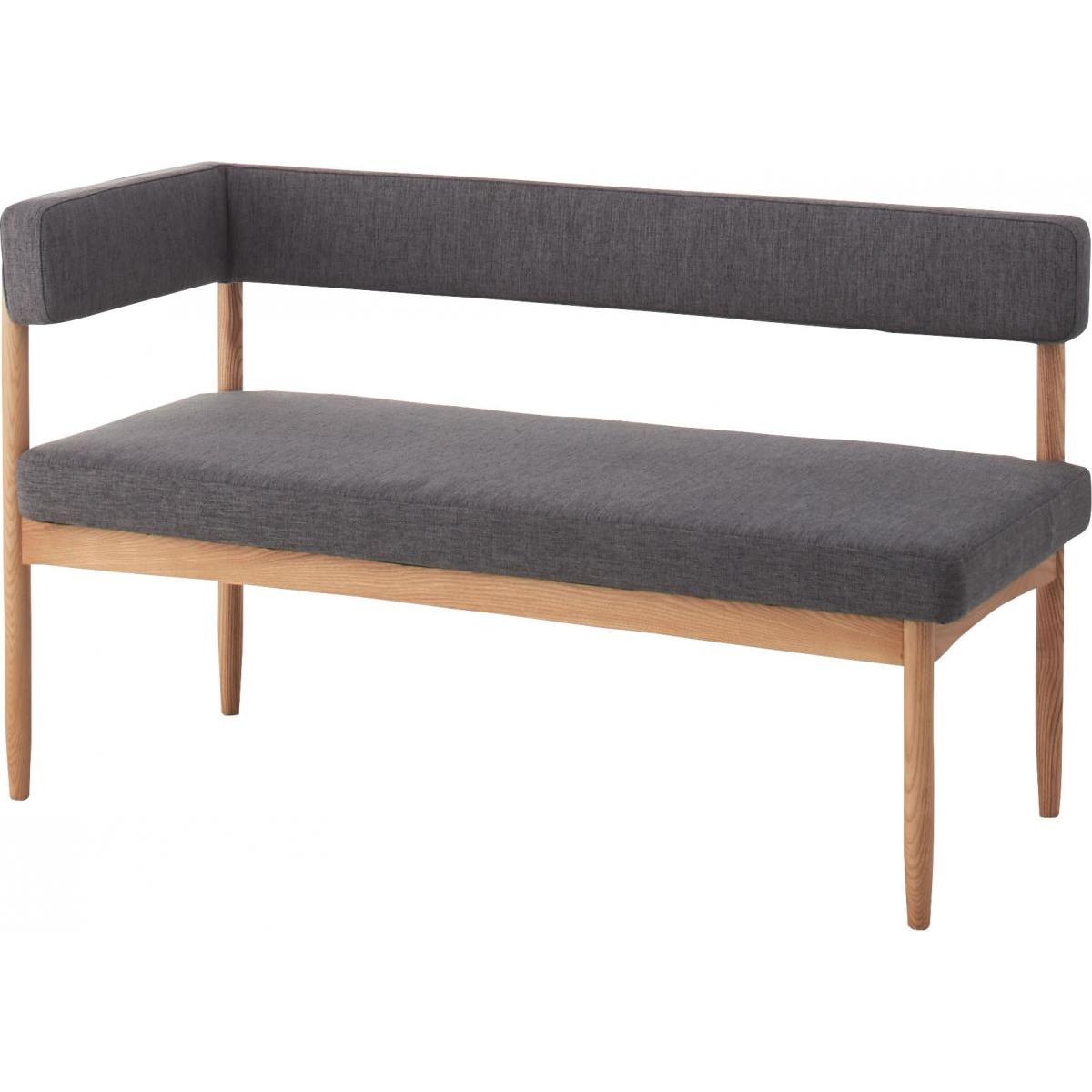 《製品仕様》●サイズ(cm)約:W124×D53×H74×SH44●スペック:天然木(アッシュ) ウレタン塗装 ポリエステル リネン●組立:完成品●付属工具:なし●静的耐荷重:80kg●注意事項:●商品重量（kg）約:14●個口数:1●原産...