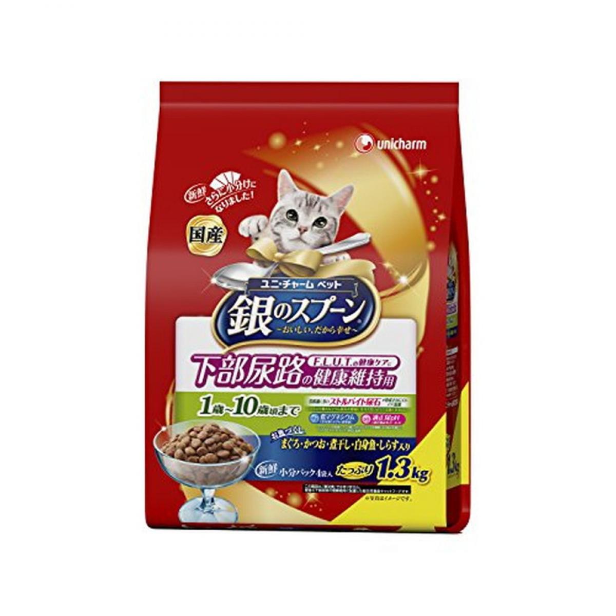 サイズ:1.3Kg 贅沢なお魚のうまみたっぷりのかつおぶし仕立て。1粒1粒に素材のおいしさをギュッと閉じ込め、上質なかつおぶしで仕上げたグルメフード。若年猫に多いマグネシウム尿石が形成されにくように配慮。低マグネシウム:ストルバイト尿石の一...