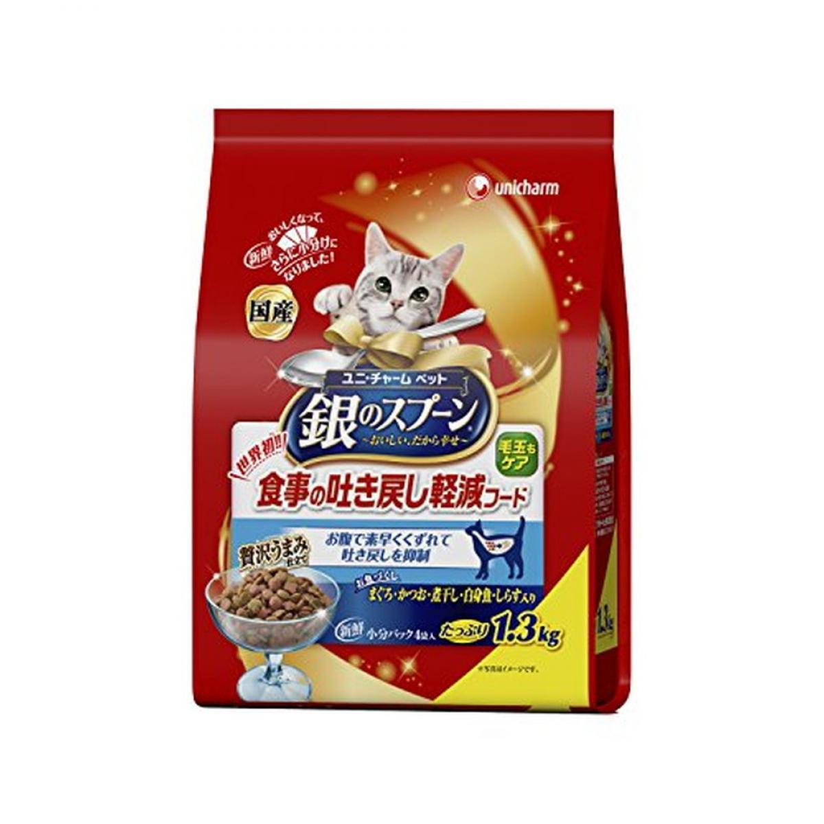 サイズ:1.3Kg 贅沢なお魚のうまみたっぷりのかつおぶし仕立て。1粒1粒に素材のおいしさをギュッと閉じ込め、上質なかつおぶしで仕上げたグルメフード。新開発の食物繊維の力で、お腹の中で粒がすばやくふやけて崩れるので、ドライフードを粒のまま吐...