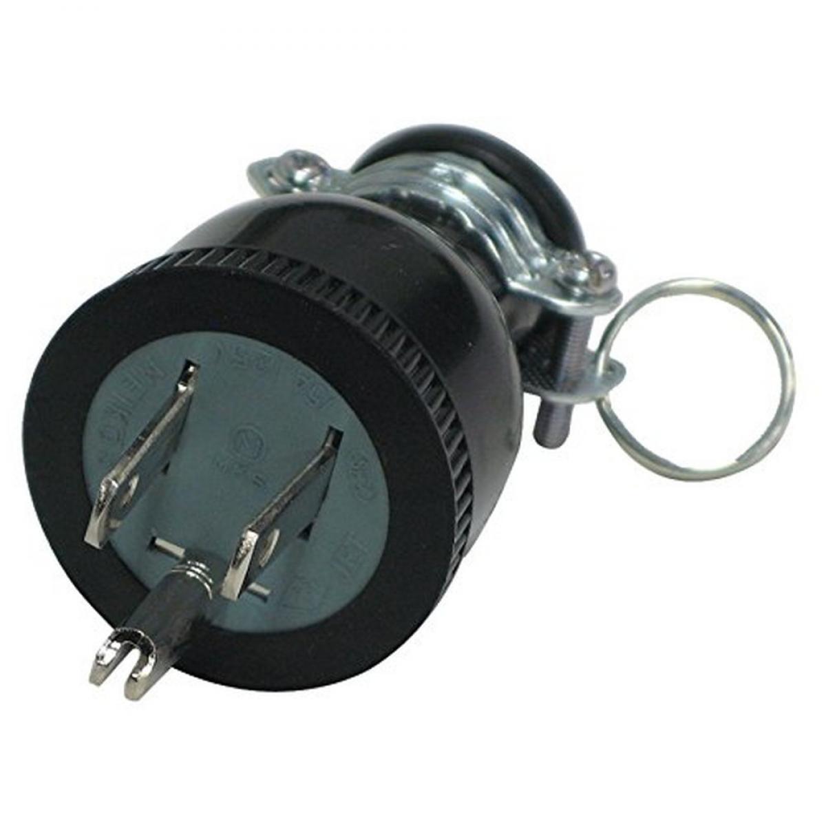 非防水のゴムプラグです 125V・15A・2芯接続です。 ●用途：100Vゴムプラグ ●2P-15A-125V ●適用電線：1CT・2CT・2RNCT(0.75～2mm2) ●適用電線：VCT・S-VCT(0.75～2mm2) ●適用電線：...