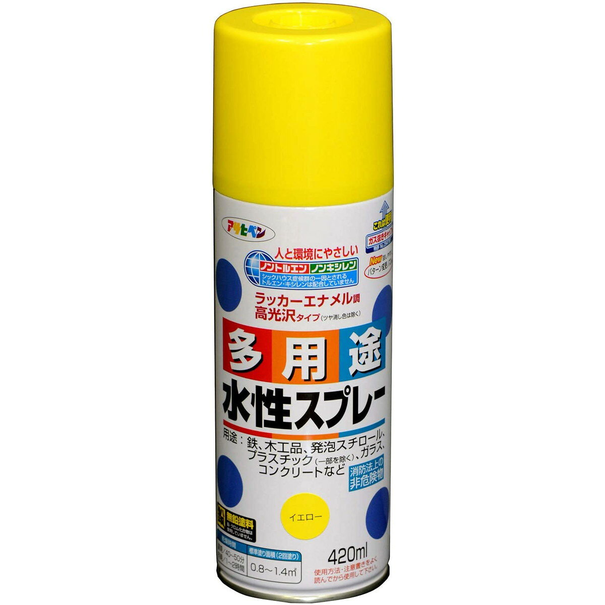 容量:420ML 塗り:2回塗り、水溶性アクリル樹脂塗料 乾燥時間:夏期/40~50分 冬期/1~2時間 標準塗り面積:【2回塗り】420ml:0.8~1.4m2 (タタミ 0.5~0.9枚分) その他:無鉛塗料、ノンフロン 　　　　※商品...