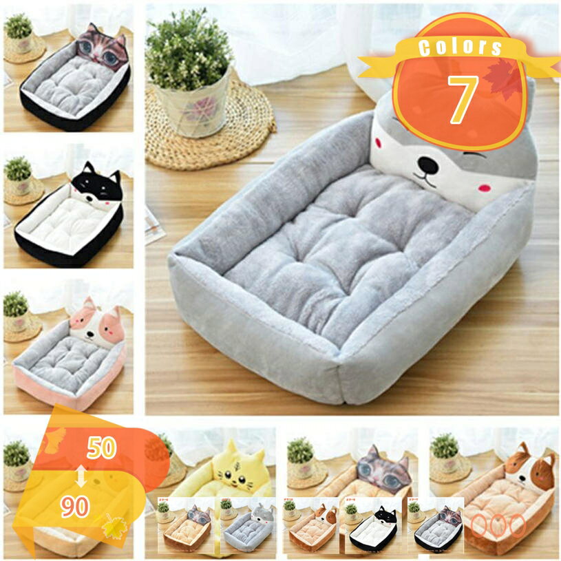 表地素材：フランネル内部素材：フランネル詰め物素材：PP綿ふわふわしたクッションベットで寝心地抜群な猫クッションです。真ん中部分にはくぼみがあり、側面が少し高くなっている設計で猫ちゃんがスッポリ収まります。猫 犬 寝床は高品質なポリエステル...
