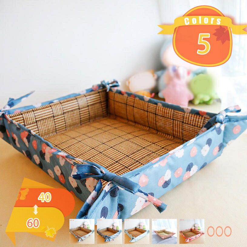 表地素材：ポリエステル内部素材：ポリエステル詰め物素材：PP綿その日の気分や、お好みで使い分けできます。角を結んでベッドとしてもそのまま広げてマットとしても使えて便利♪通気性に優れているので寝心地◎※接触冷感ではありません。汚れやすいベッド...